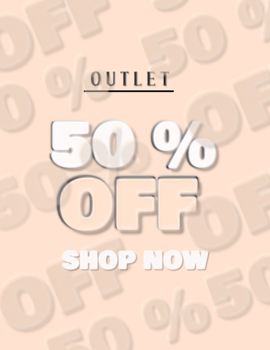 Fall 50% Off Sale Template | PosterMyWall