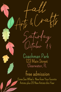 Fall Craft Fair Poster Template | PosterMyWall
