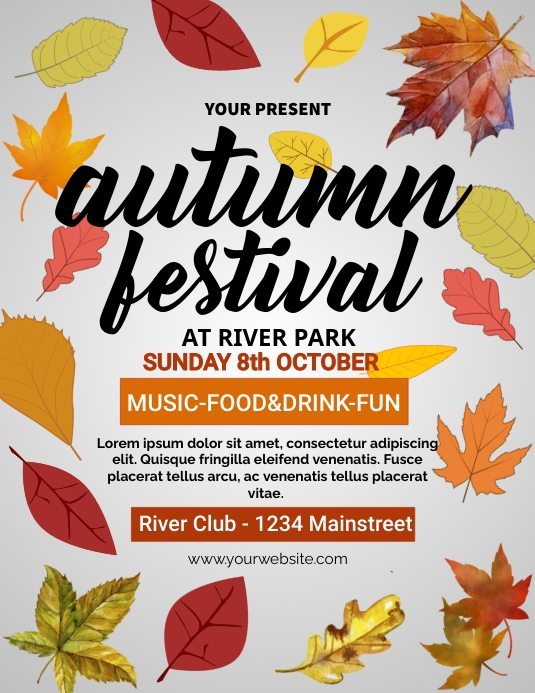 Fall/autumn Template | PosterMyWall