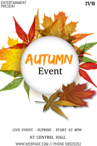 Autumn Event flyer template | PosterMyWall