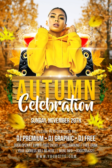 Fall / Autumn Festival Flyer Template | PosterMyWall