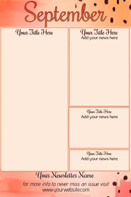 Copy of Fall Autumn Monthly Newsletter | PosterMyWall