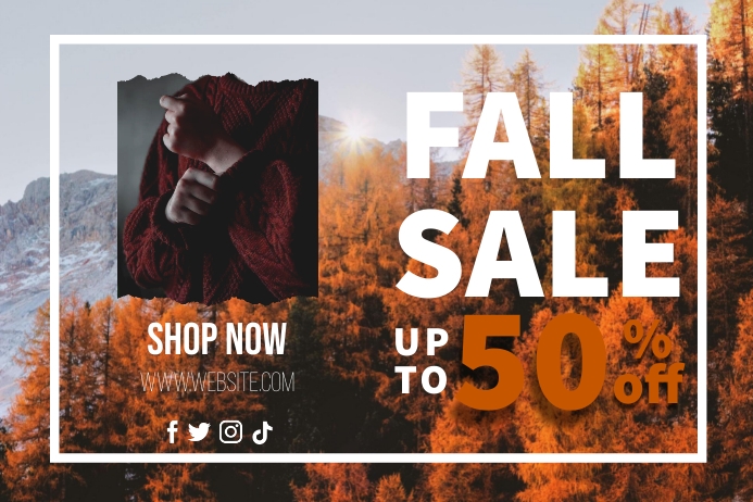 Fall Autumn Sale Template | PosterMyWall