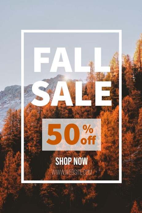 Fall Autumn Sale Template | PosterMyWall