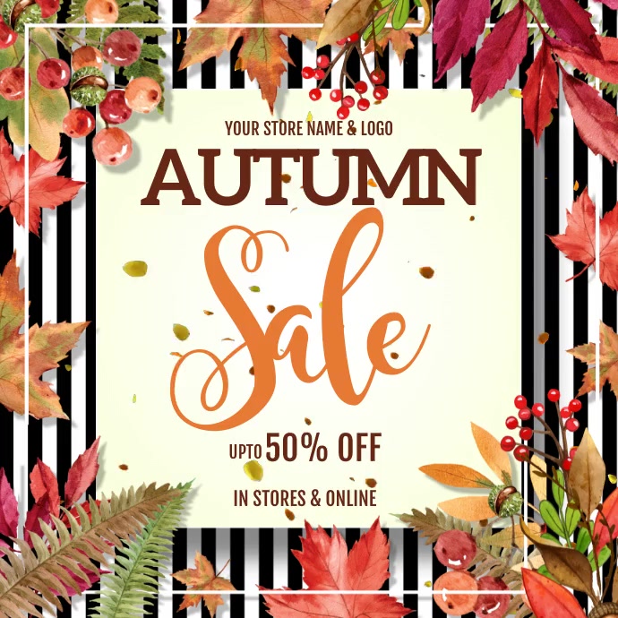 Fall/Autumn Sale Template | PosterMyWall