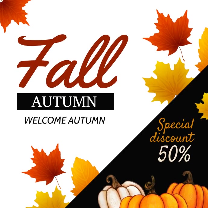 Copy of fall autumn sale poster | PosterMyWall