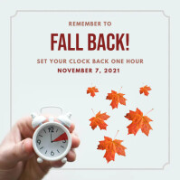 Fall Back Template | PosterMyWall
