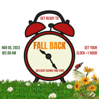 Fall Back Daylight Saving Time Template | PosterMyWall