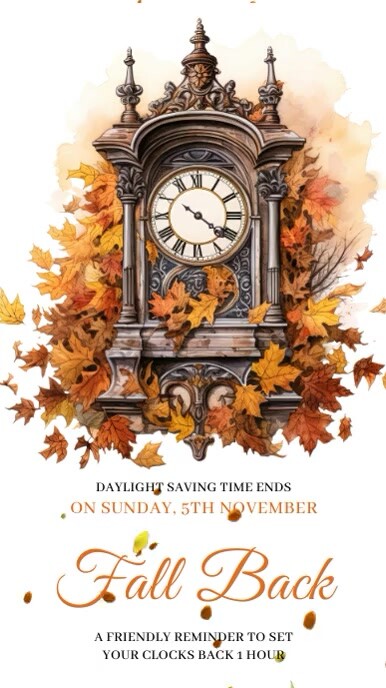 Copy of Fall Back | PosterMyWall