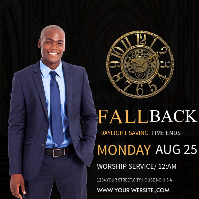 Copy of Fall Back | PosterMyWall