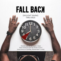 Fall Back Template | PosterMyWall
