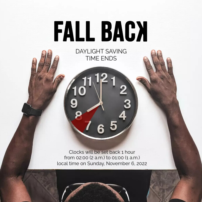 Fall back sunday (1) Template | PosterMyWall