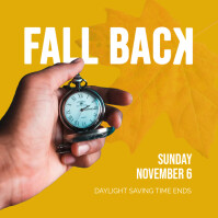 Fall back sunday Template | PosterMyWall