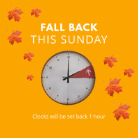 Fall back sunday Template | PosterMyWall