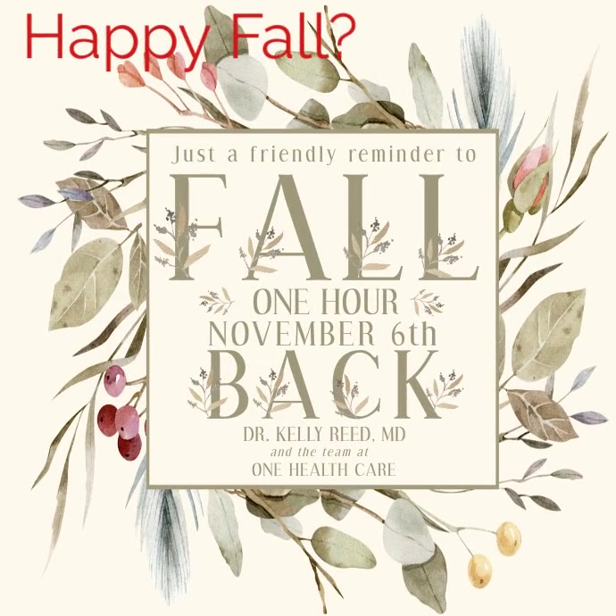Copy of Fall Back Time Change Reminder | PosterMyWall