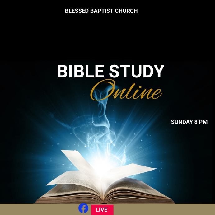 Fall Bible Study Online Template | PosterMyWall