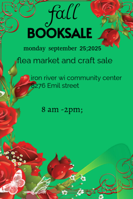 Copy of fall booksale | PosterMyWall