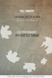 Fall Music Flyer Template | PosterMyWall