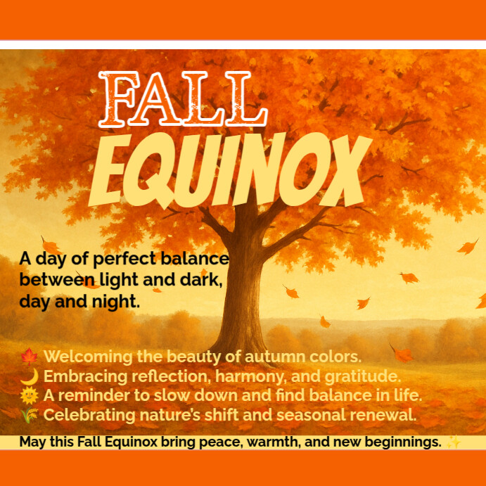 Fall Equinox Template | PosterMyWall