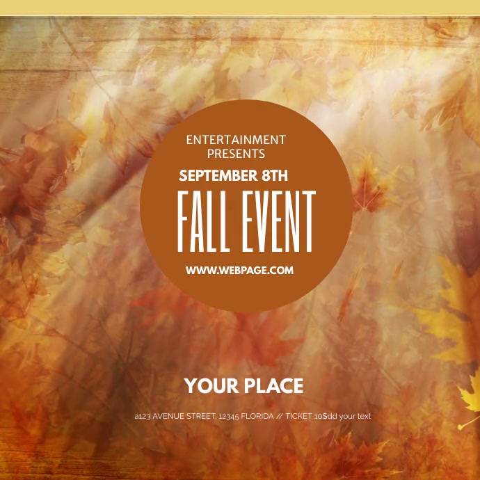 Fall event Template | PosterMyWall