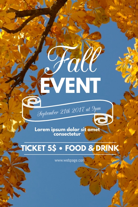 Fall event Flyer Template | PosterMyWall