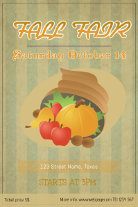 Autumn fall festival fair flyer template | PosterMyWall