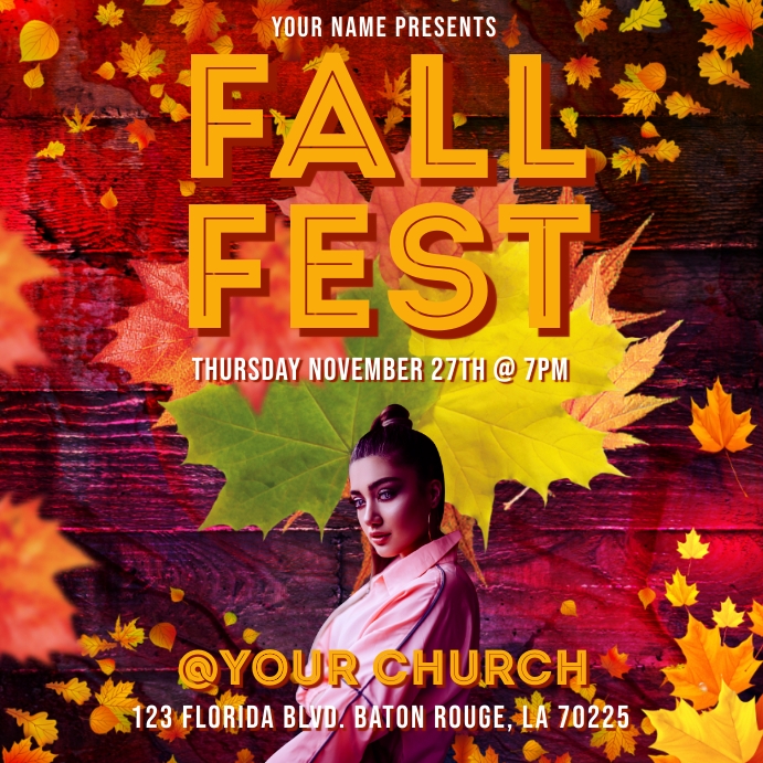 Copy of FALL FEST FLYER TEMPLATE | PosterMyWall