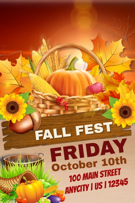 Fall Festival Template | PosterMyWall