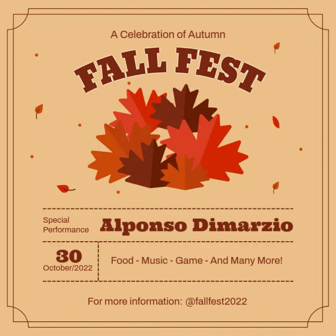 Fall Festival 2022 Template | PosterMyWall