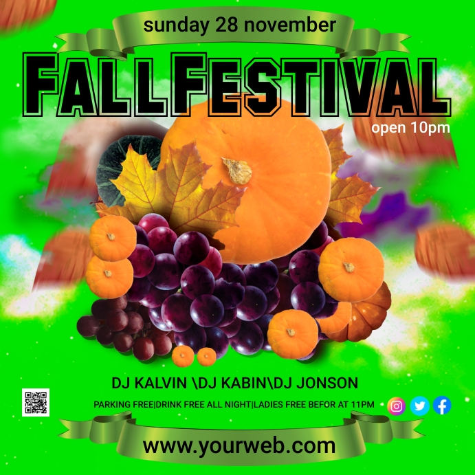 Fall festival ad design flyer Template | PosterMyWall