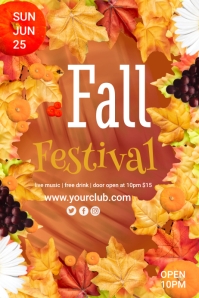 Fall Festival Flyer Template | PosterMyWall