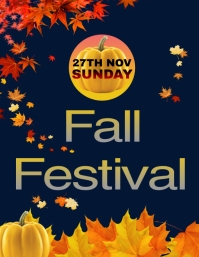 fall festival ad design Template | PosterMyWall