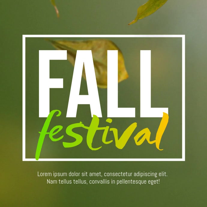 Fall Festival Autumn Promo Flyer Template | PosterMyWall