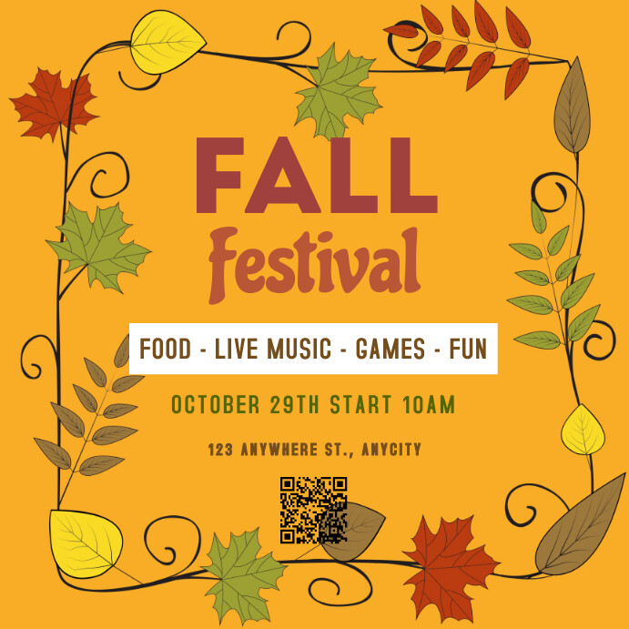 Modèle Fall Festival | PosterMyWall