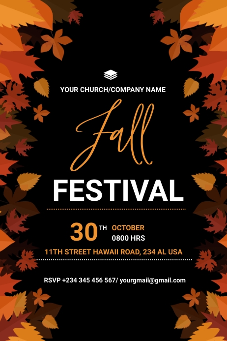 fall festival Template | PosterMyWall