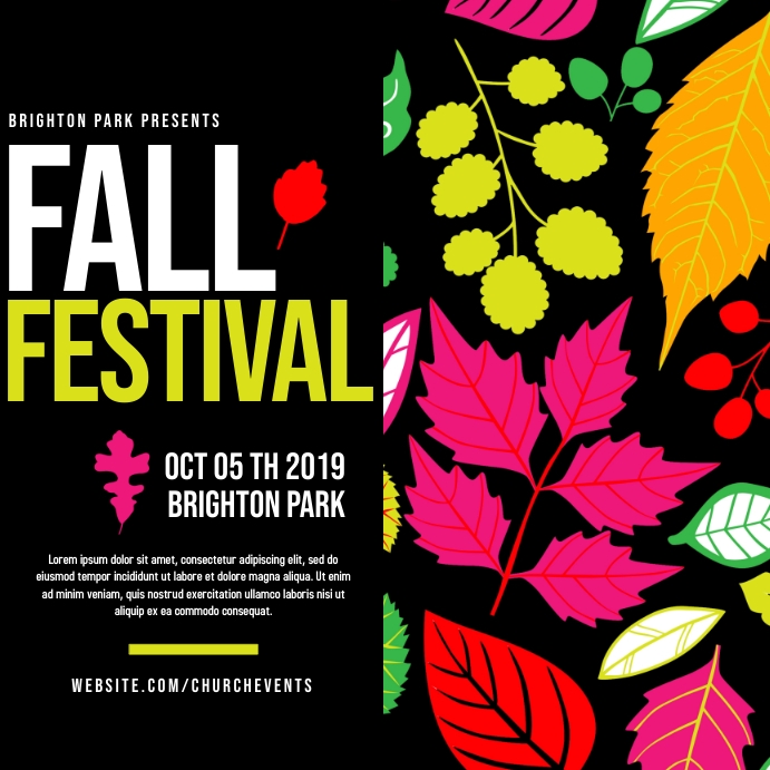 Fall Festival Template | PosterMyWall