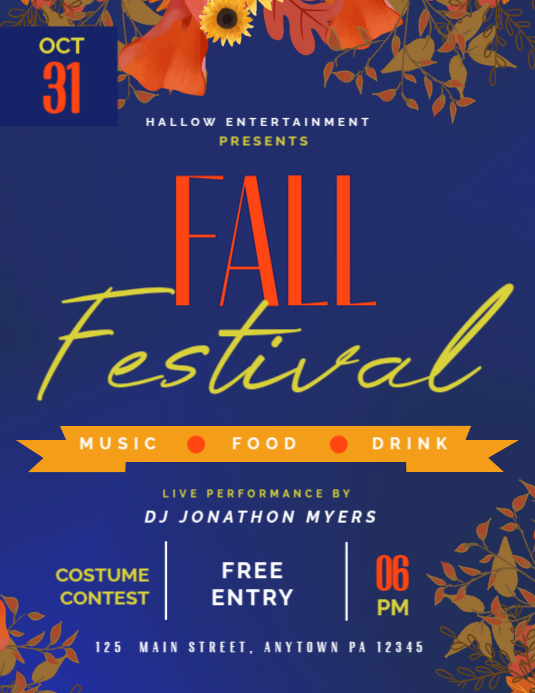 Fall Festival Template | PosterMyWall
