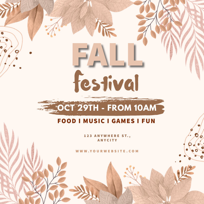Fall Festival Template | PosterMyWall