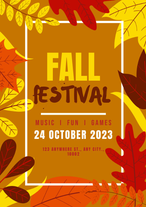 Fall Festival Template | PosterMyWall
