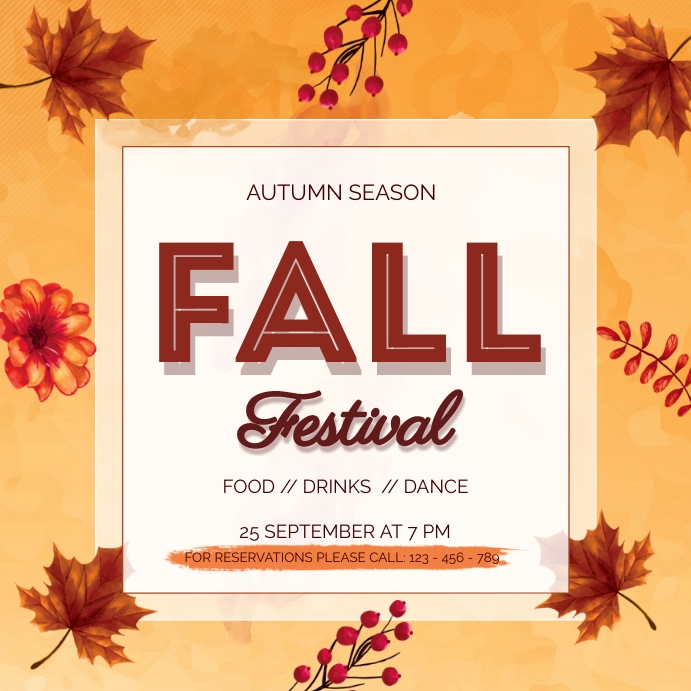 Fall Festival Template | PosterMyWall