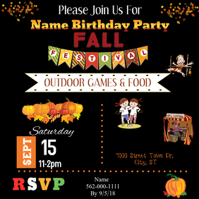 Fall Party Template | PosterMyWall