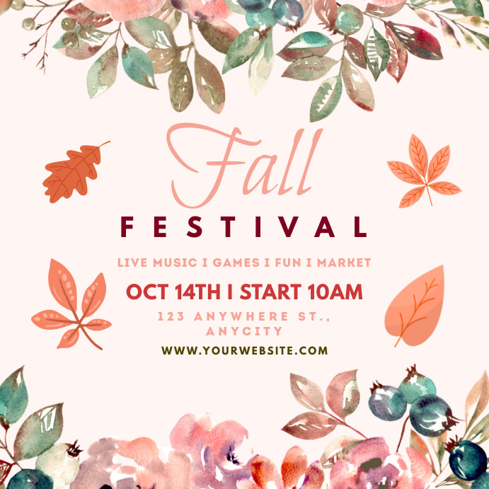 fall festival Template | PosterMyWall