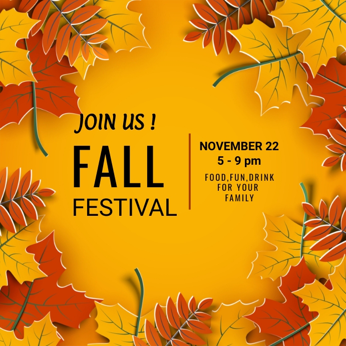 Fall Festival Template | PosterMyWall