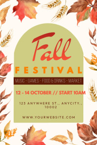 fall festival Template | PosterMyWall