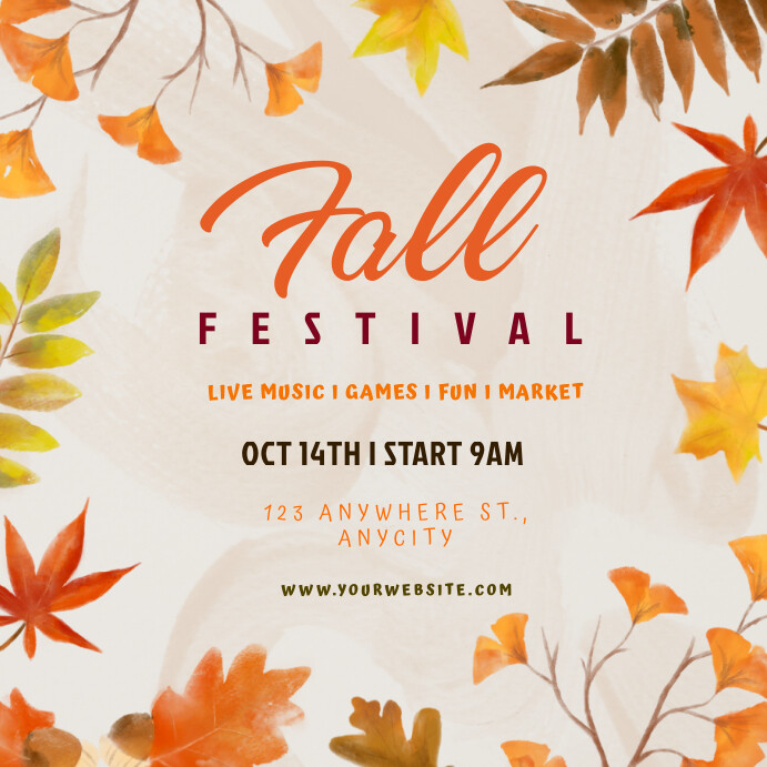 Modèle fall festival | PosterMyWall