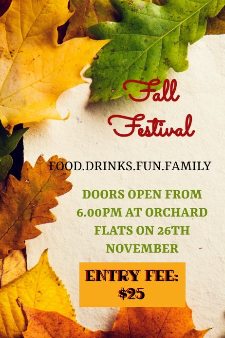 Fall Festival Template | PosterMyWall