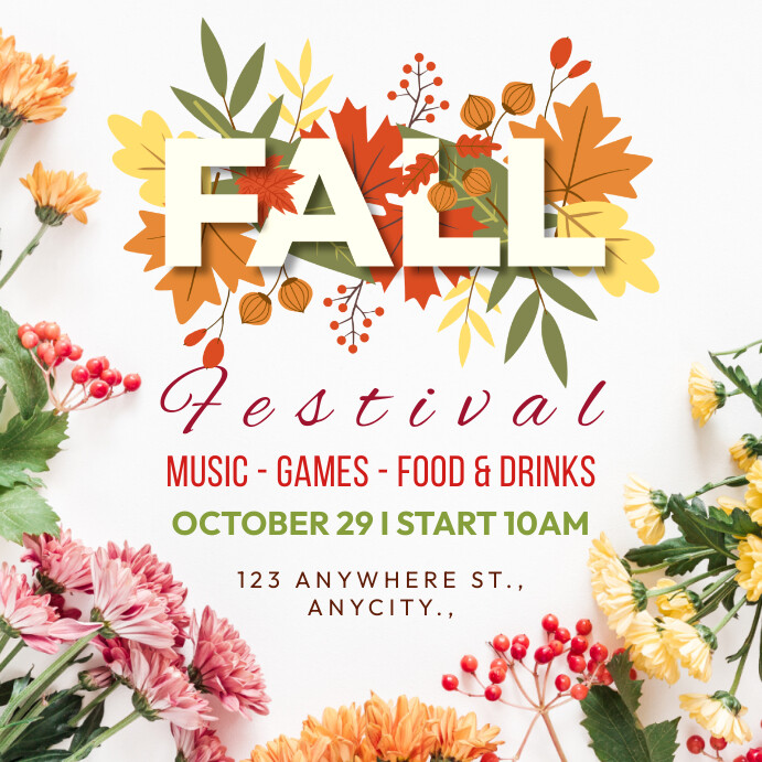 Fall Festival Template | PosterMyWall
