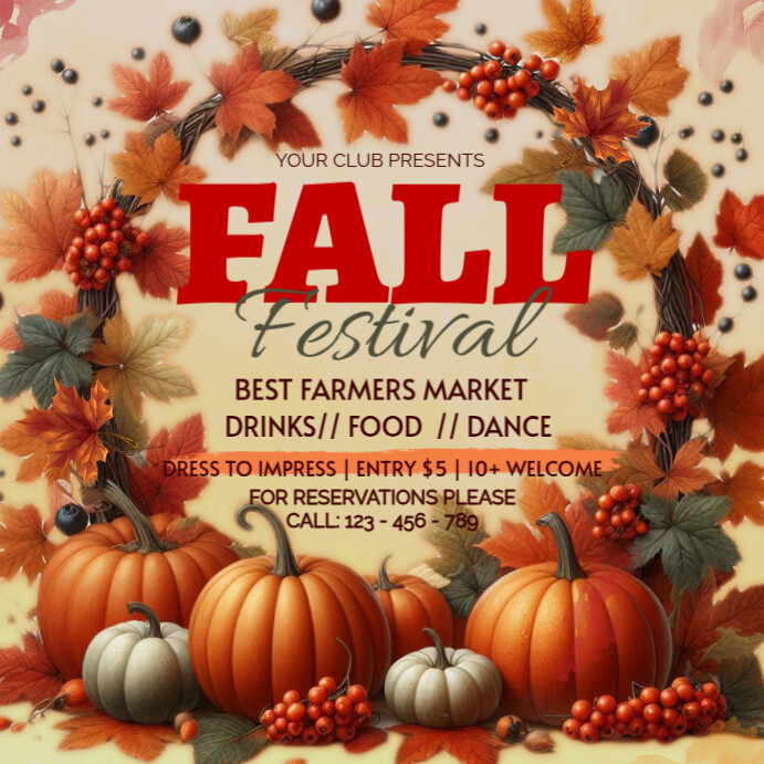 Fall Festival Template | PosterMyWall
