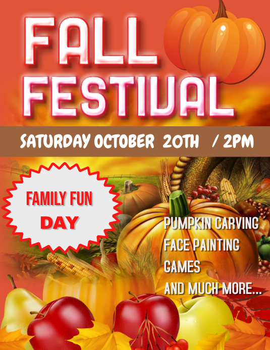 FALL FESTIVAL Template | PosterMyWall