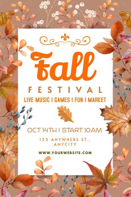 Modèle fall festival | PosterMyWall